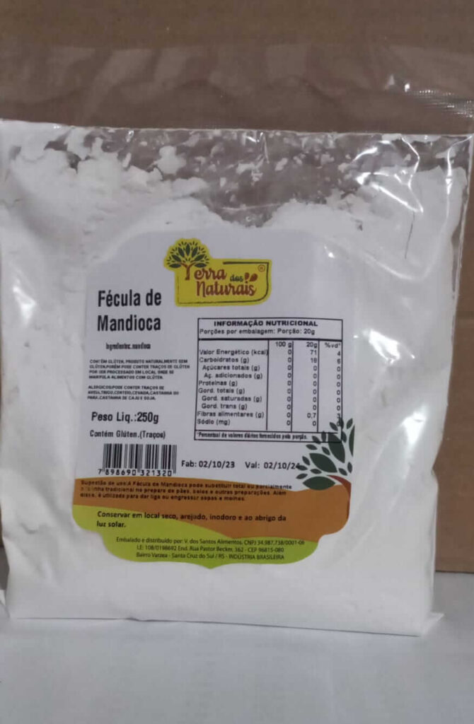 FECULA DE MANDIOCA 250G – Terra dos Naturais